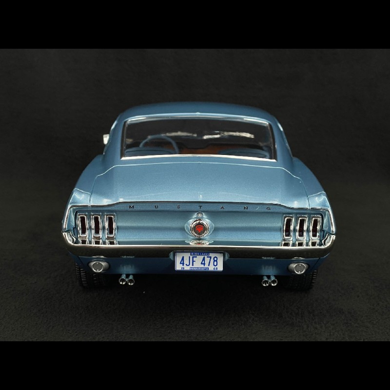 Ford Mustang Fastback GT 1968 Diamond blue 1/12 Norev 122703 - Elfershop