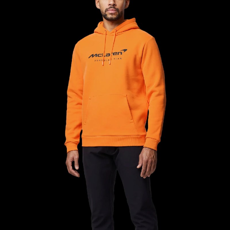 McLaren Sweatshirt F1 Team Norris Piastri Hoodie Core Essentials Papaya Orange - Herren - Elfershop