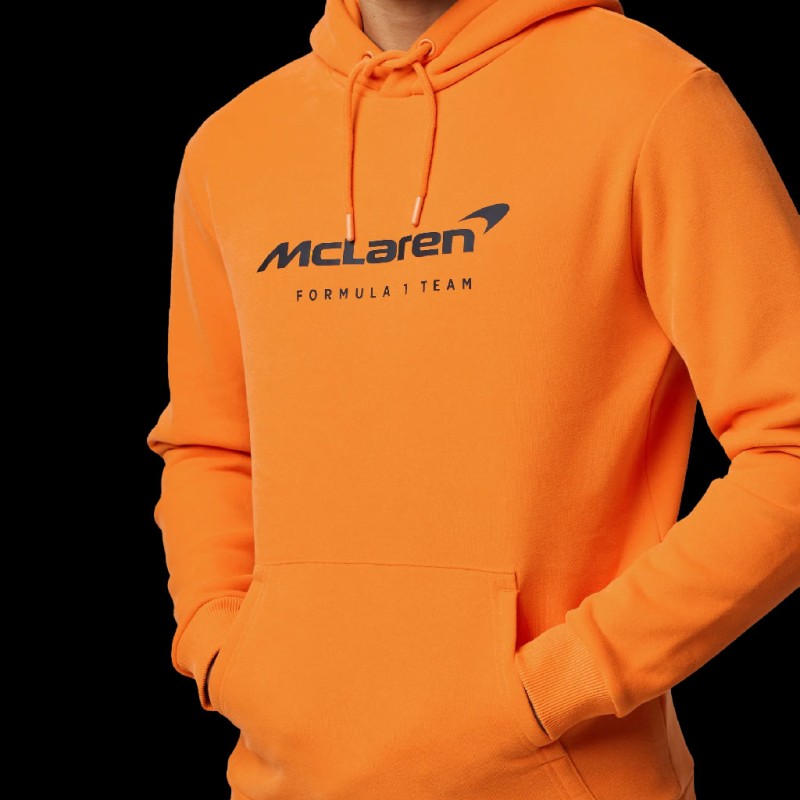 McLaren Sweatshirt F1 Team Norris Piastri Hoodie Core Essentials Papaya Orange - Herren - Elfershop