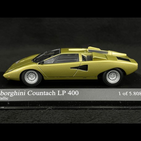 Lamborghini Countach LP 400 1974 Gold metallic 1/43 Minichamps ...