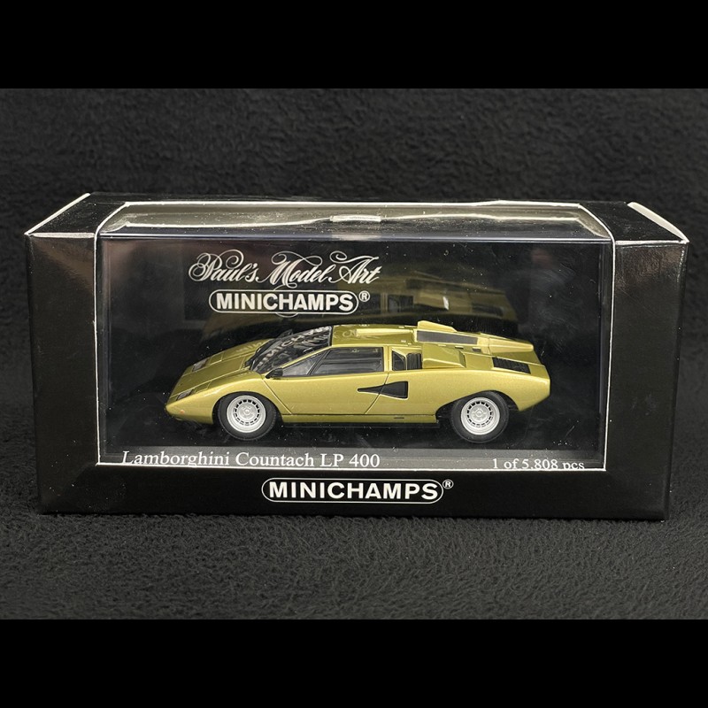 Lamborghini Countach LP 400 1974 Gold metallic 1/43 Minichamps ...
