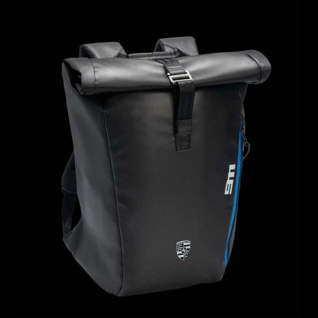 Porsche 911 Roll-top Backpack Tarpaulin Black WAP0350010P911 - Elfershop