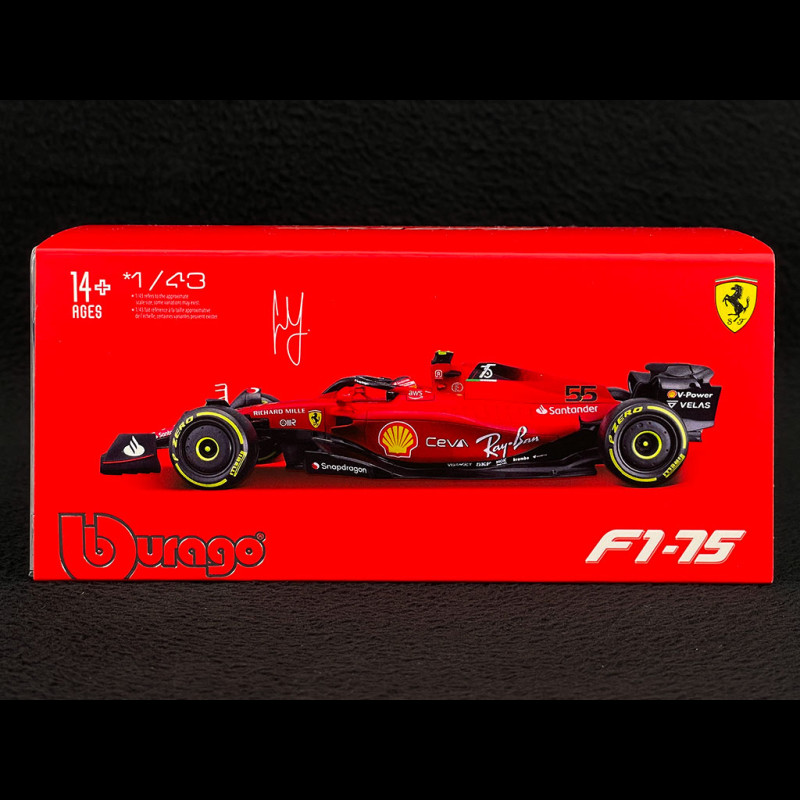 Ferrari F1 F75 Nr 55 Formula 1 Championship 2022 Carlos Sainz 1/43 ...