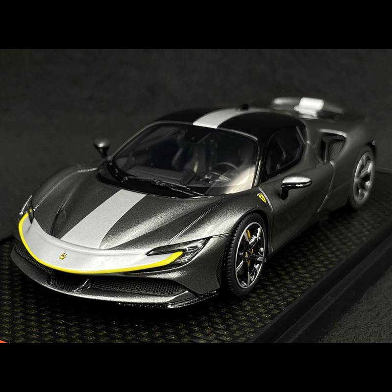Ferrari SF90 Stradale Hybrid Pack Fiorano 2020 Metallic Silver 1/43 BBR ...