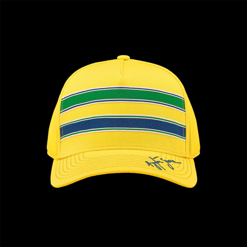 Ayrton Senna Cap Perforated Yellow / Green / Blue 701221739-001 ...