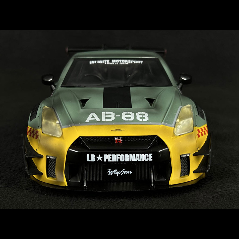 Nissan GTR R35 Mk II LB Works 2022 Army Fighter Khakigrün 1/18 Solido ...