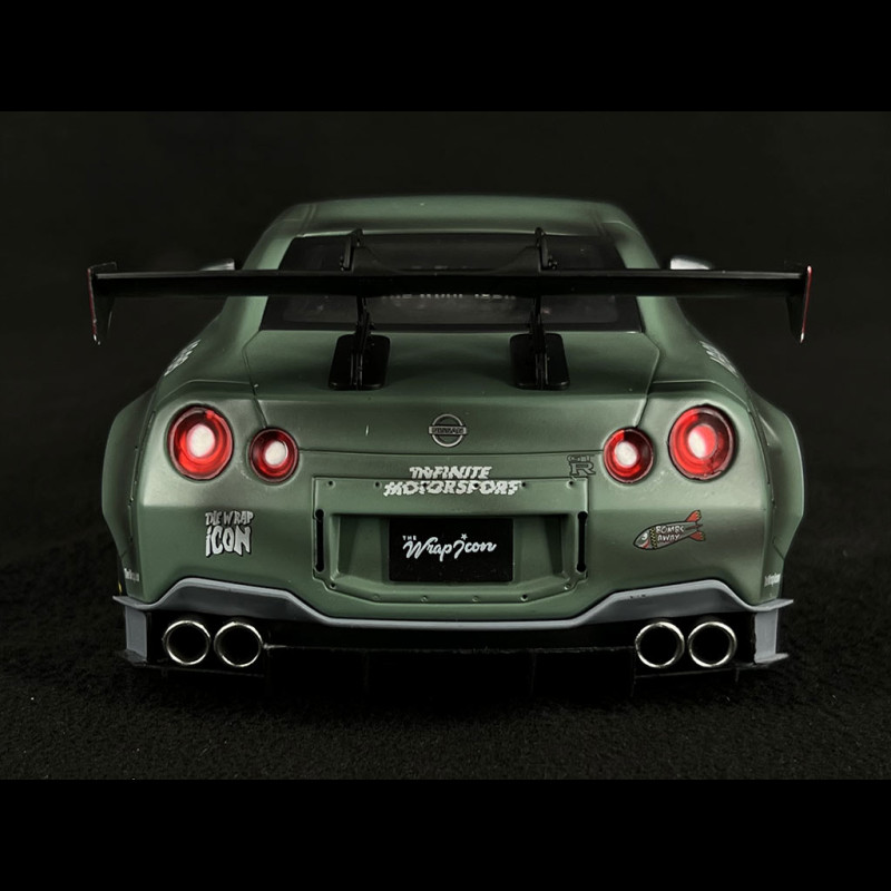 Nissan GTR R35 Mk II LB Works 2022 Army Fighter Khakigrün 1/18 Solido ...