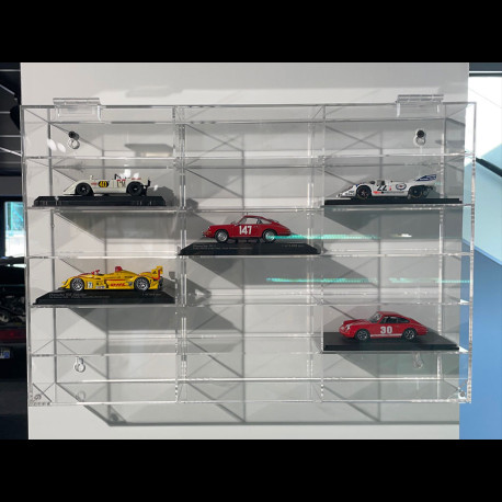 Wall Display Case for Diecast 18 Models Spark / Minichamps 1/43 Premium ...