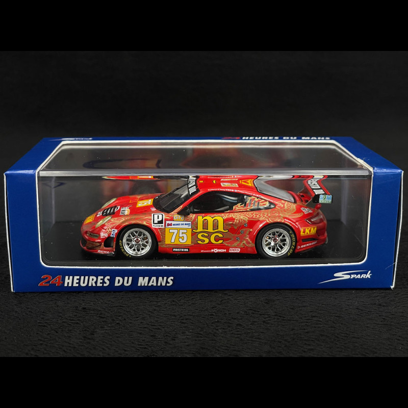 Porsche 911 GT3 RSR Type 997 n° 75 24h Le Mans 2009 Endurance Asia Team 1/43 Spark S1953 - Elfershop