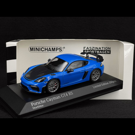 Porsche 718 Cayman GT4 RS 2021 Shark Blue / Black 1/43 Minichamps ...