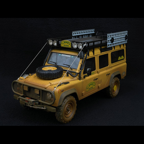 Land Rover Defender 110 Camel Trophy 1993 Dirty version Yellow 1/18 ...