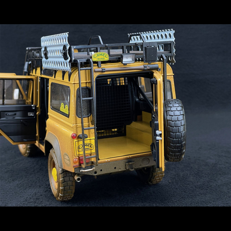 Land Rover Defender 110 Camel Trophy 1993 Dirty version Yellow 1/18 ...