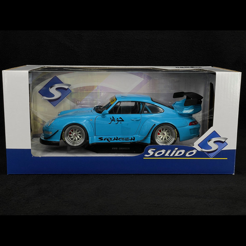 Porsche 911 Type 993 RWB Bodykit Shingen 2018 Blue 1/18 Solido S1808501 ...