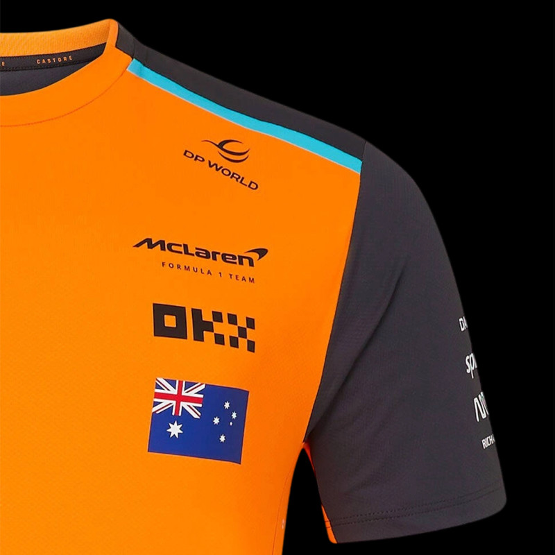 McLaren F1 Team T-shirt Oscar Piastri n° 81 Papaya Orange / Phantom ...