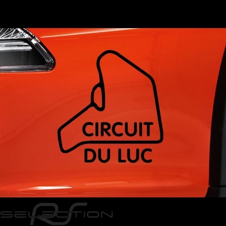 Sticker Le Luc race track black outline no background - Elfershop