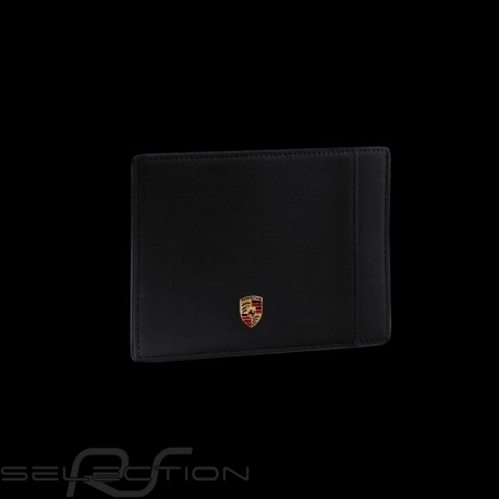 Porsche card holder with crest black leather Porsche Design WAP0300200E ...