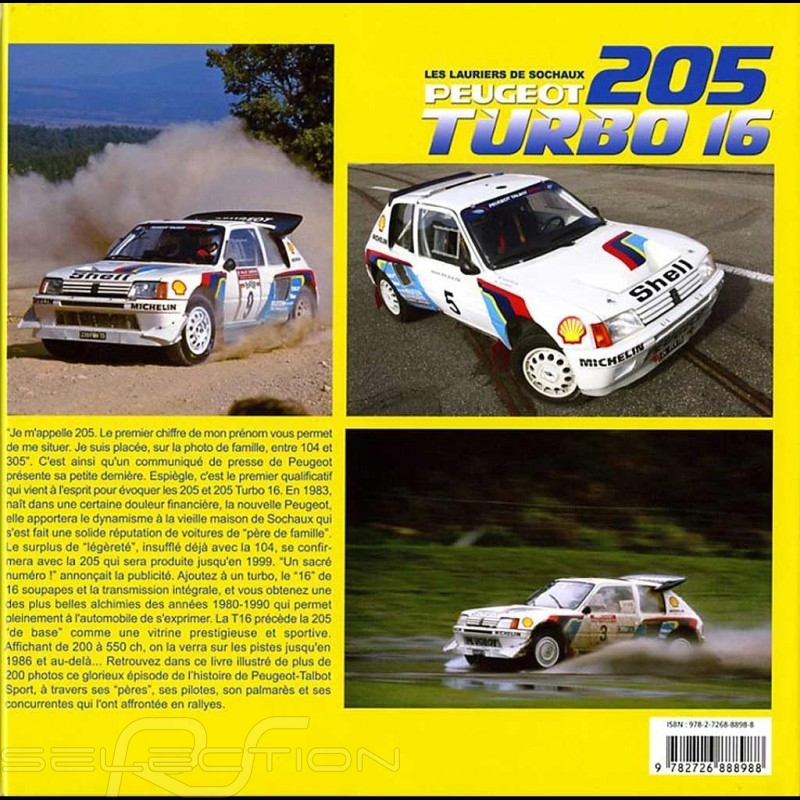 Book Peugeot 205 Turbo 16 - Les Lauriers de Sochaux - Elfershop