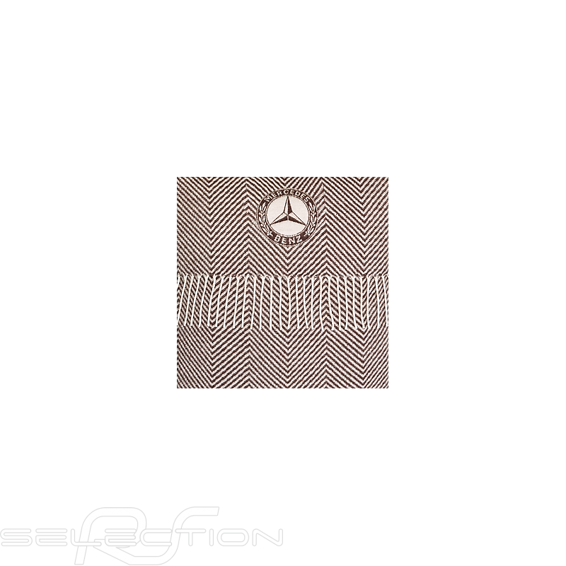 Mercedes gestreiftes kissen vintage logo baumwolle braune Mercedes-Benz ...