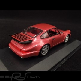 Porsche 911 Type 964 Turbo 1990 Raspberry Red 1/43 Minichamps 430069108 ...