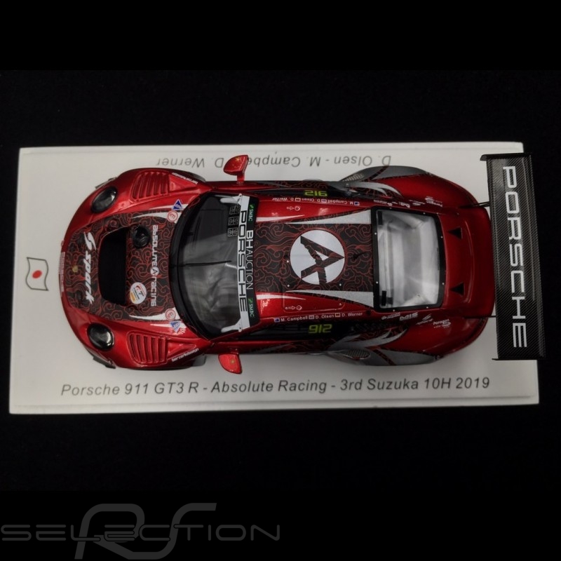 Porsche 911 GT3 R typ 991 n° 912 Absolute Racing Platz 3 10h Suzuka ...