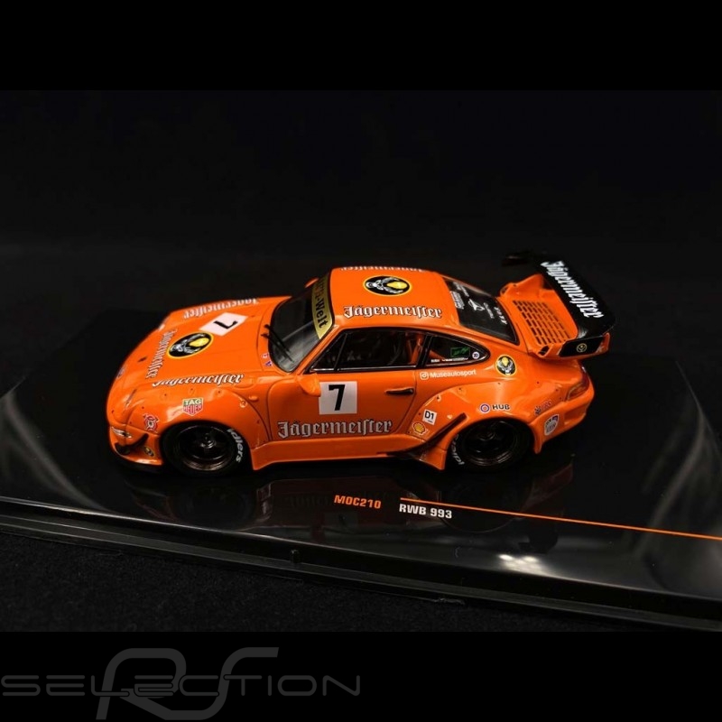 Porsche 911 type 993 RWB Rauh-Welt n° 7 Jägermeister orange 1/43 IXO ...
