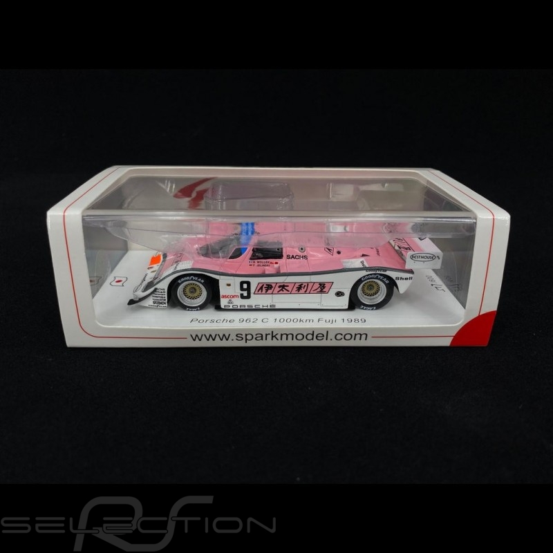 Porsche 962 C 1000km Fuji 1989 n° 9 Wollek 1/43 Spark SJ082 - Elfershop