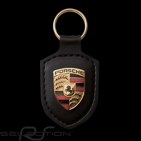 Porsche keyring crest black WAP0500900E - Elfershop