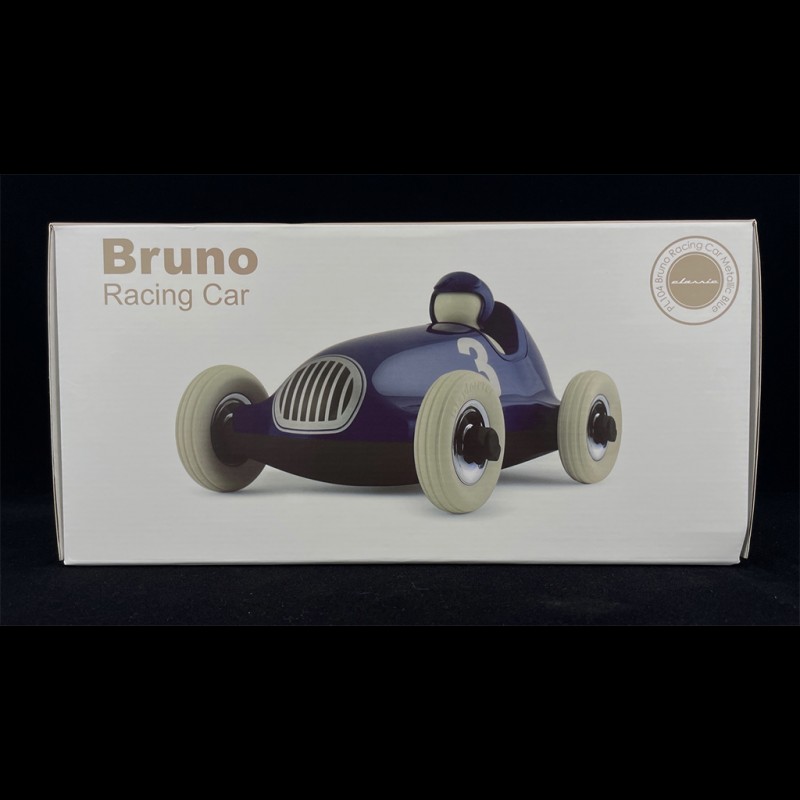 Vintage Racing Car Bruno n°3 Metallic Blau Playforever PLBRU104 - Elfershop